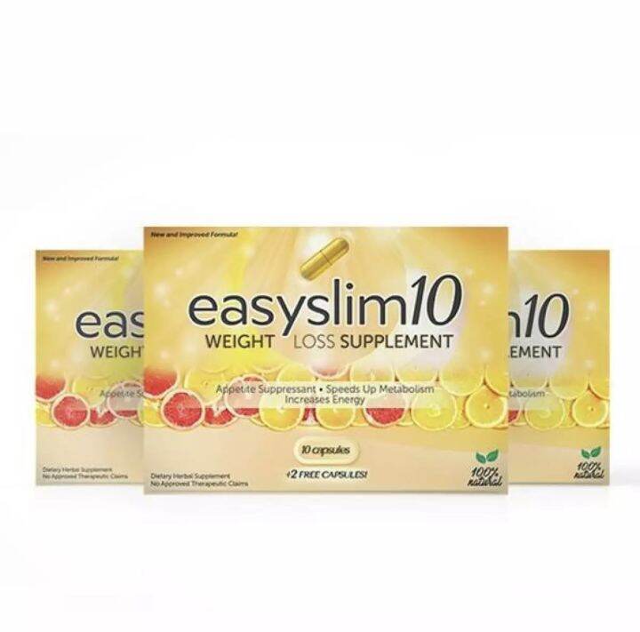 EasySLIM 10 Weight Loss Capsules – 3 BLISTER PACK | Lazada PH