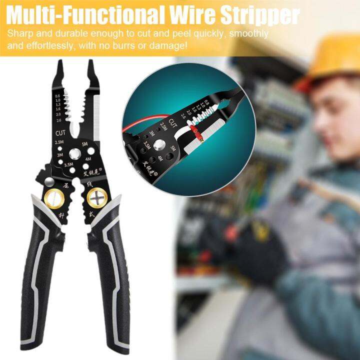 Wire Stripper Wire Crimper CutterCable Stripper Crimper Coax Rotary ...