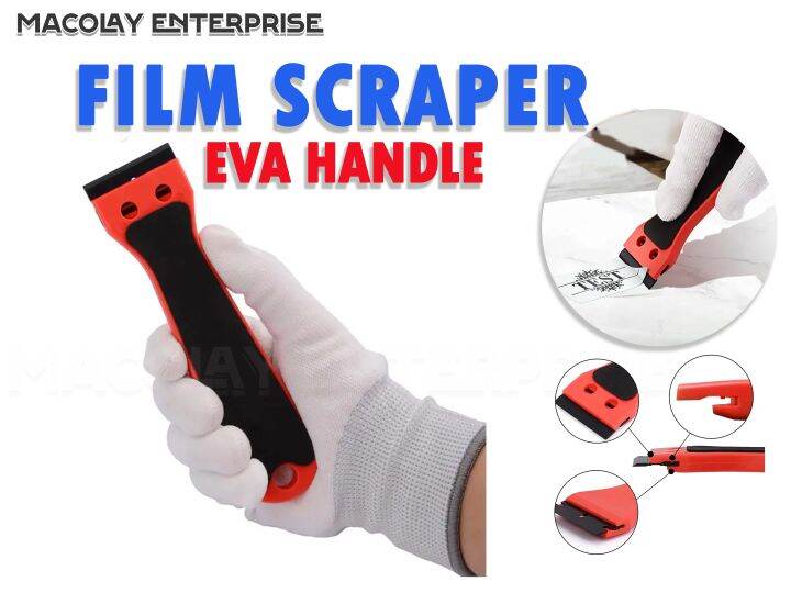 WR-75 Red Plastic Scraper EVA holder with plastic blade for Wrapping ...