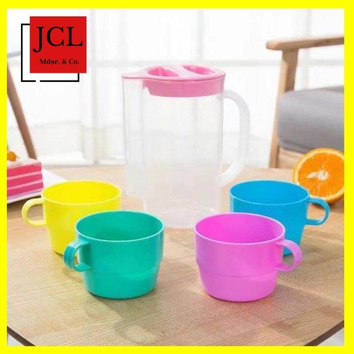 Cute Transparent Plastic Water Jug Pitcher Including Reusable Plastic ...