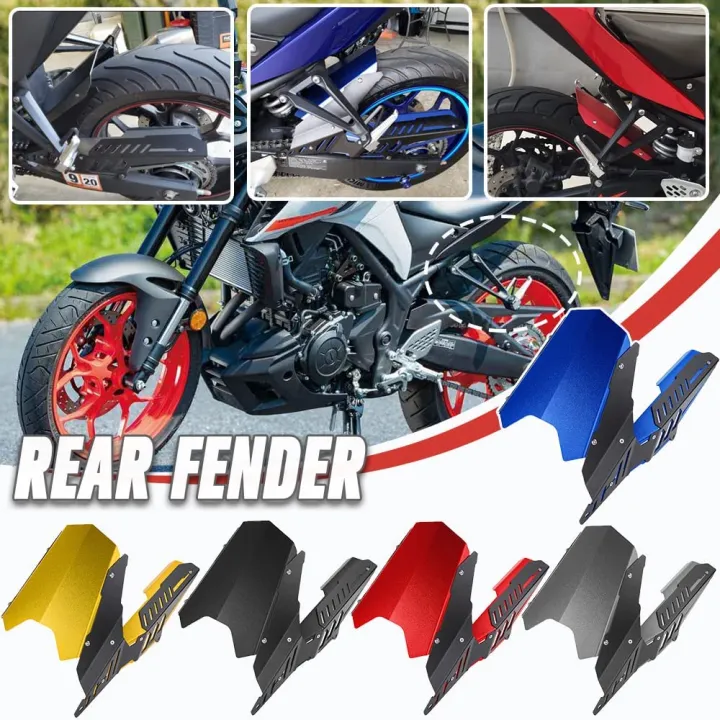 Allotamrk YZF-R3 R25 MT03 Rear Fender Mudguard & Chain Guard Cover Kit ...