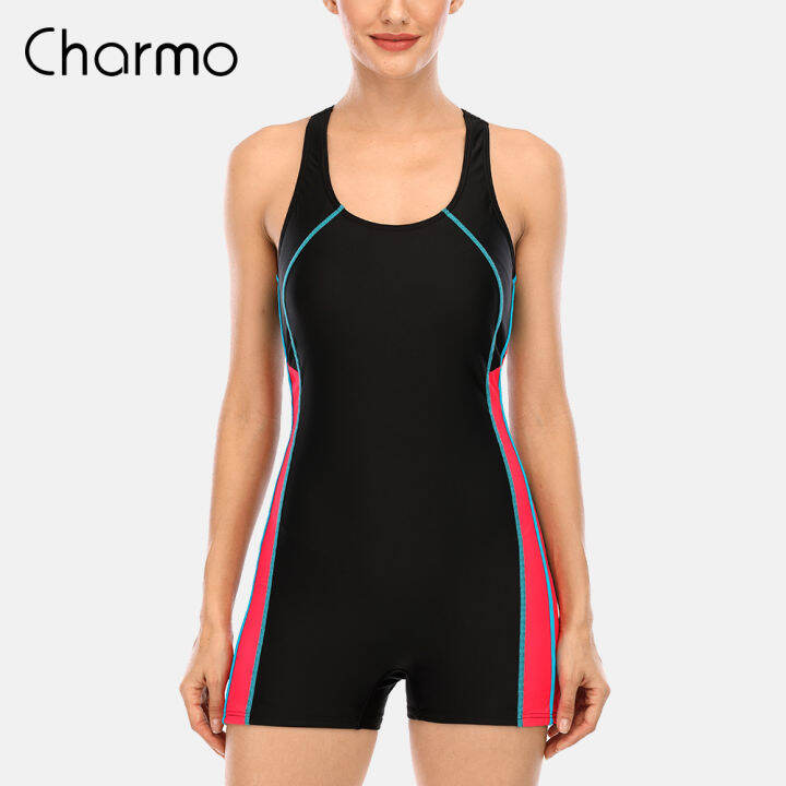Charmo One Piece Fashion Cozy Women Pro Sports Swimwear Sports Swimsuit ...