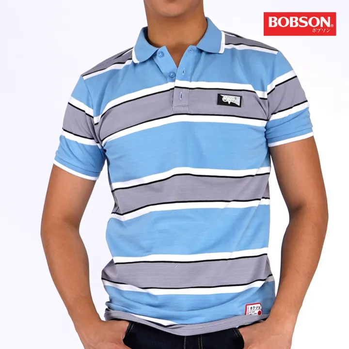 Bobson Mens Basic Collared Slim Fit 108603 (Light Blue) | Lazada PH