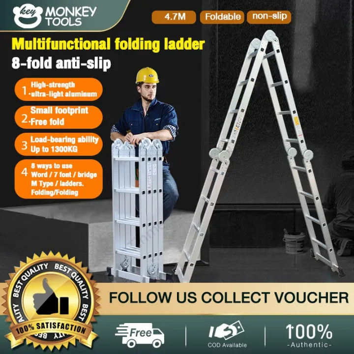 foldable ladder aluminum ladders 3x4 4x4 ALUMINIUM MULTIPURPOSE LADDER ...