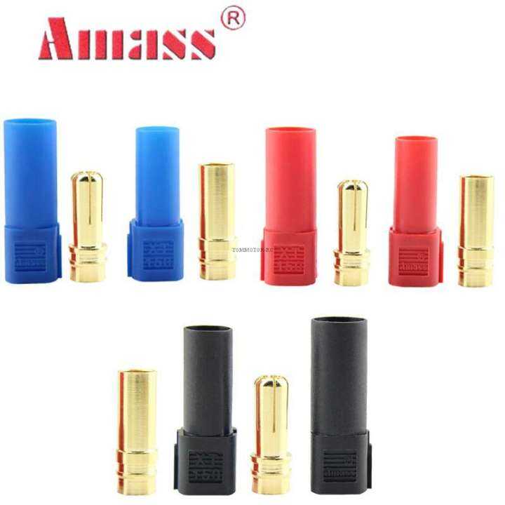 Amass ปลั๊ก XT150 6mm Golden Bullet Connector Plug (Red/Black/Blue ...