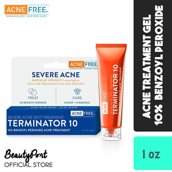 AcneFree Terminator 10 Acne Spot Treatment with 10% Maximum Strength ...