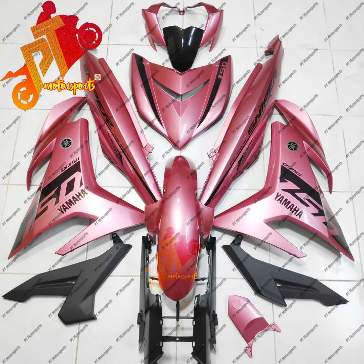 Yamaha Y15 V1 V2 Cover Set Sniper Gp Coral Red Metallic Pink 2K Tanam ...
