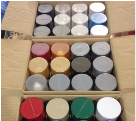 SOLD PER BOX 12PCS - 100% ORIGINAL Acrylic Spray Paint SOLID COLOR ...