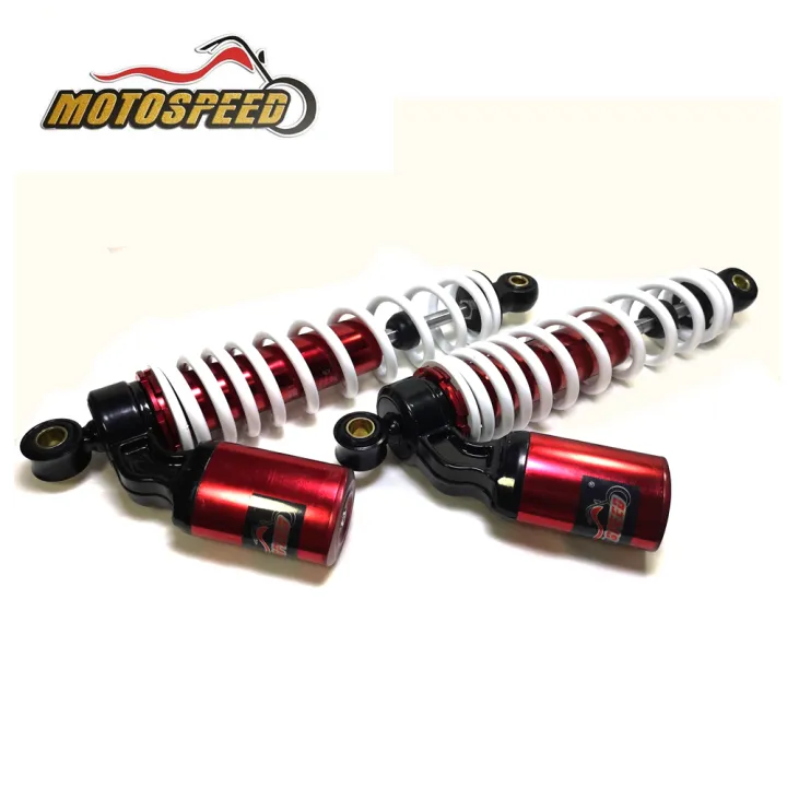 [WHITE/RED]MOTOSPEED MS-009-310MM(3190) REAR SHOCK SUSPENSION | Lazada PH