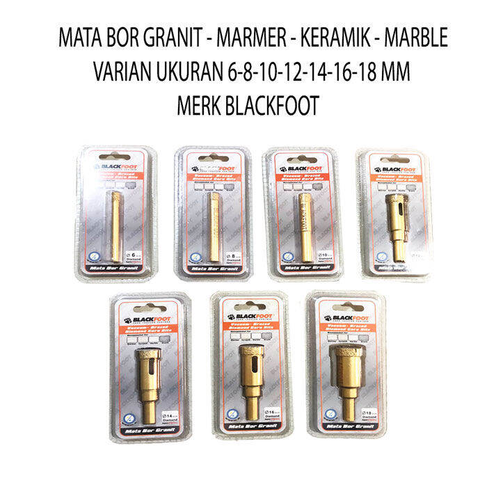 MATA BOR GRANIT/ KERAMIK/ MARMER Varian Ukuran 6mm - 8mm - 10mm - 12mm ...