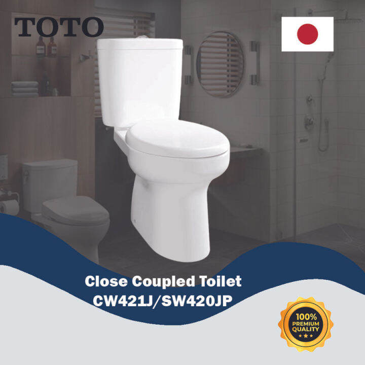 TOTO Closet Duduk CW 421 J With Eco Washer (Tutup Pelan) | Lazada Indonesia