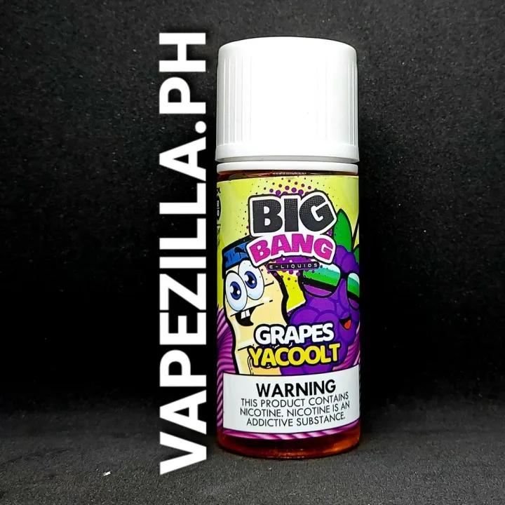BIGBANG GRAPES YAKOOLT POD FRIENDLY 3MG 6MG 100ML 60/40 MENTHOL COLD ...