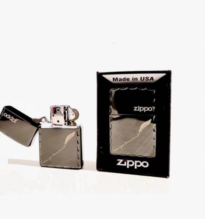 korek api zippo antik korek(ZIPPO) warna black ice motif daun bisa di ...