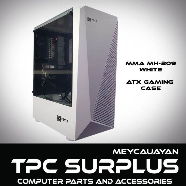 BRANDNEW MMA MH-209 ATX GAMING CASE - WHITE | Lazada PH