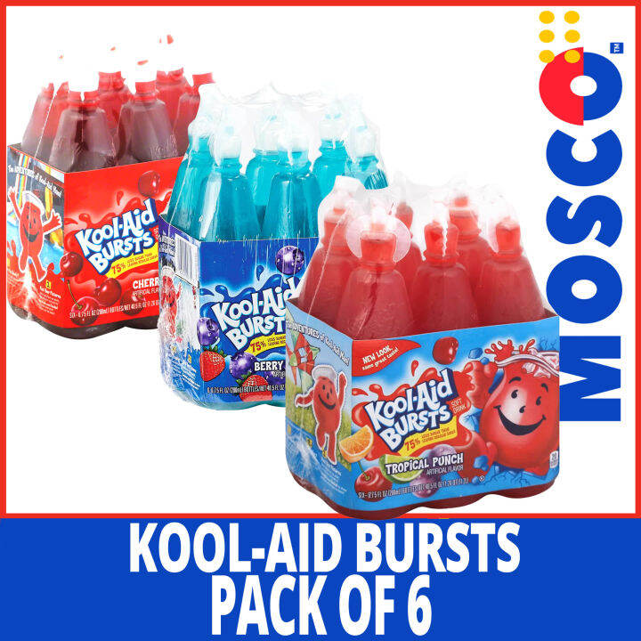 Kool Aid Bursts Tropical Punch ♦Berry Blue♦ Cherry Kids Drink Juice ...