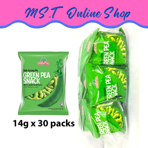 [MT] Oriental Green Pea Snack 14gm x 30pkt | Lazada