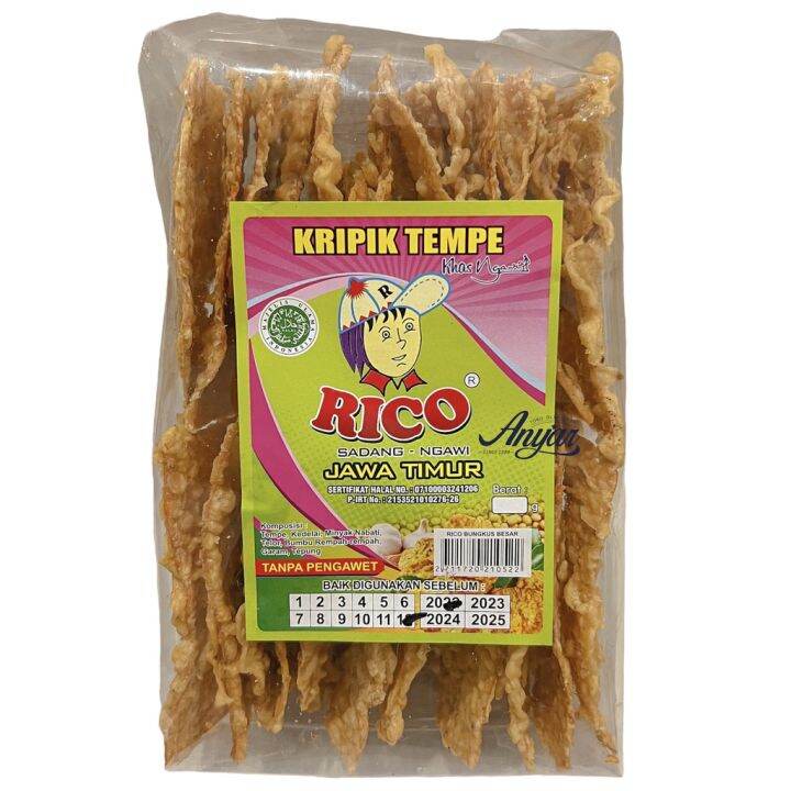 Keripik Tempe Khas Ngawi / Keripik Tempe Crispy cap Rico | Lazada Indonesia