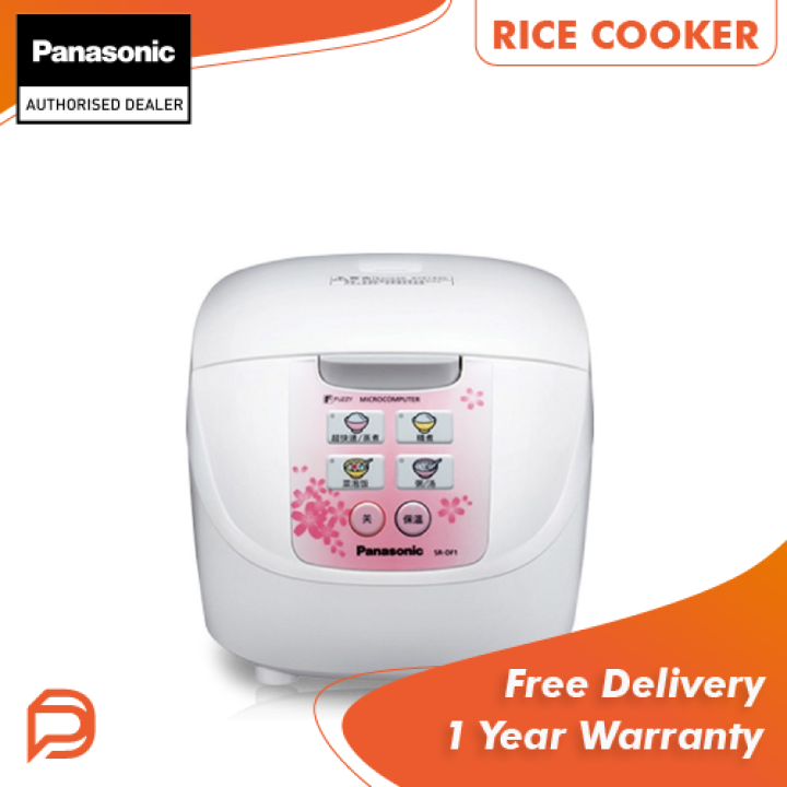 Panasonic SR-DF181 Jar Rice Cooker (1.8L) 6 Menu 1 Year Warranty Easy Viewing White LED Display ...