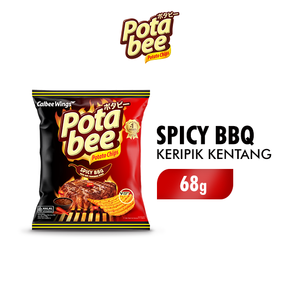 POTABEE Keripik Kentang Spicy BBQ 68 | Lazada Indonesia