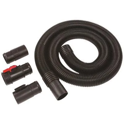 RIDGID 2-1/2" x 7ft Dual-Flex Locking Vac Hose/ Extension Kit LA25200 ...