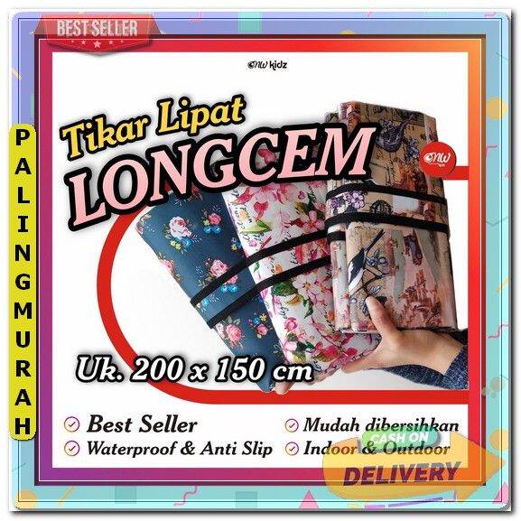 Tikar Lipat Piknik Besar Outdoor Murah Pantai Anti Air Karpet ...