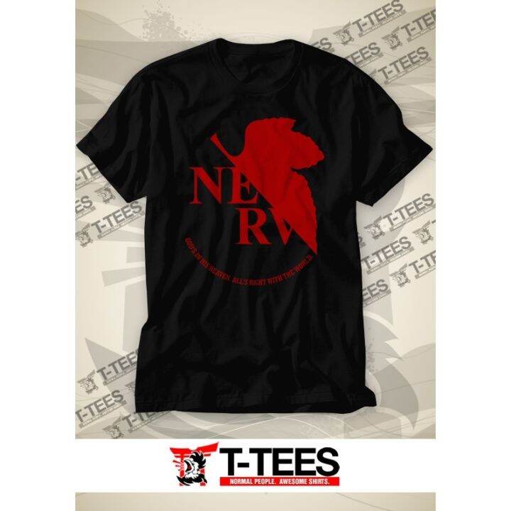 Tee Anime T- Shirt - Neon Genesis Evangelion - NERV (Black) | Lazada PH