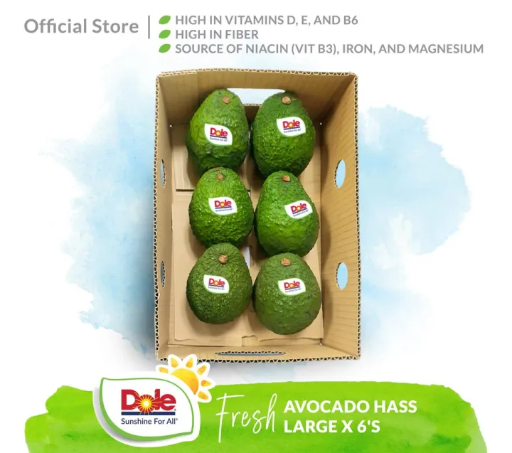 Dole Fresh Avocado Hass Large (Pack of 6) | Lazada PH