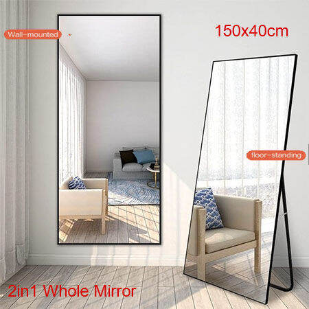 150x40cm Mirror wall mirror with stand whole body bathroom mirror full ...