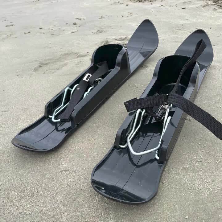 แผ่นสกี Wheelblades Sled Skiing Board Beach Skateboard Fit รถเข็นเด็ก ...