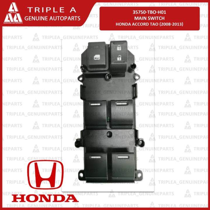 35750-TBO-H01 HONDA ACCORD TAO POWER WINDOW MAIN SWITCH | Lazada
