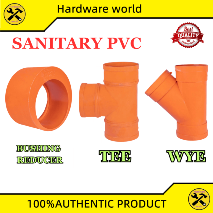 HARDWARE WORLD SANITARY ORANGE FITTINGS PVC ORANGE TEE WYE BUSHING ...