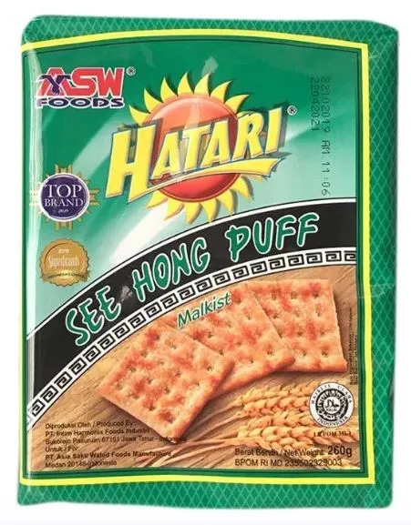 Hatari Biscuit 260 Gram | Hatari see hong puff | Margarine | Biskuit ...