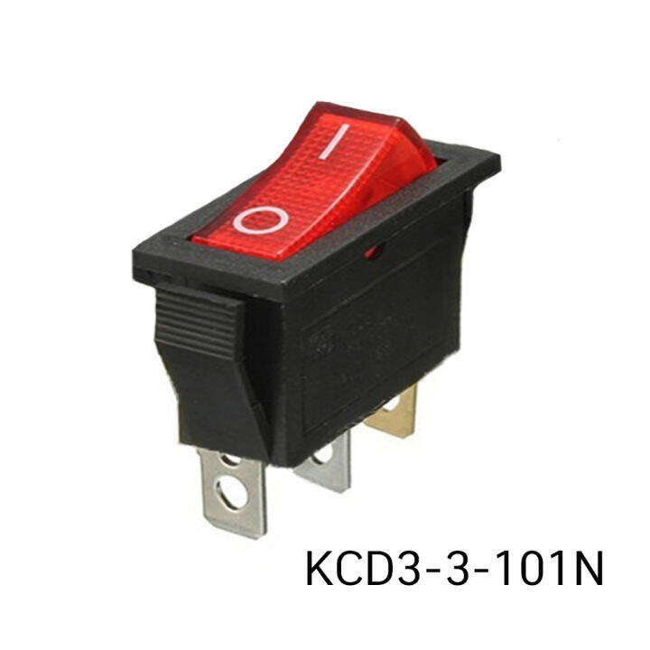 KCD3 KCD2 สวิตช์กระดก KCD3-3-101N ไฟบ้าน 16 x 32.5 มม. 250V/15A 125V ...