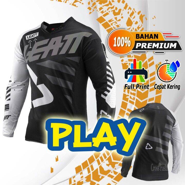 Pakaian baju jersey Set Balap Motor cross trail motocross custom Leat ...