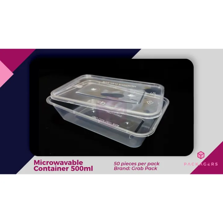 Microwavable Rectangle 500ml 50 pieces | Lazada PH