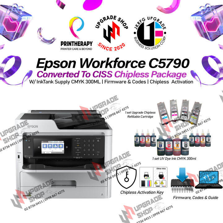 Epson Workforce C5790 Converted to CISS Chipless Package | 5790 | Lazada PH