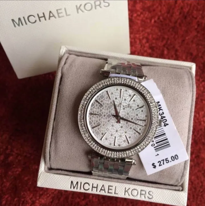 Original Michael Kors Darci Silver Dial Crystal Stainless Steel Ladies ...