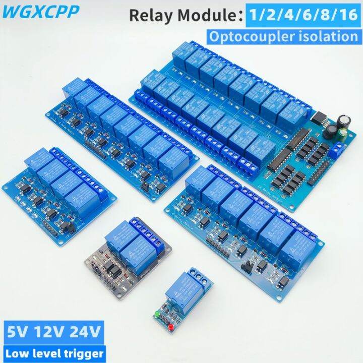 Low Level Trigger Relay Module,5/12/24V,1/2/4/6/8/16 Channels,With ...