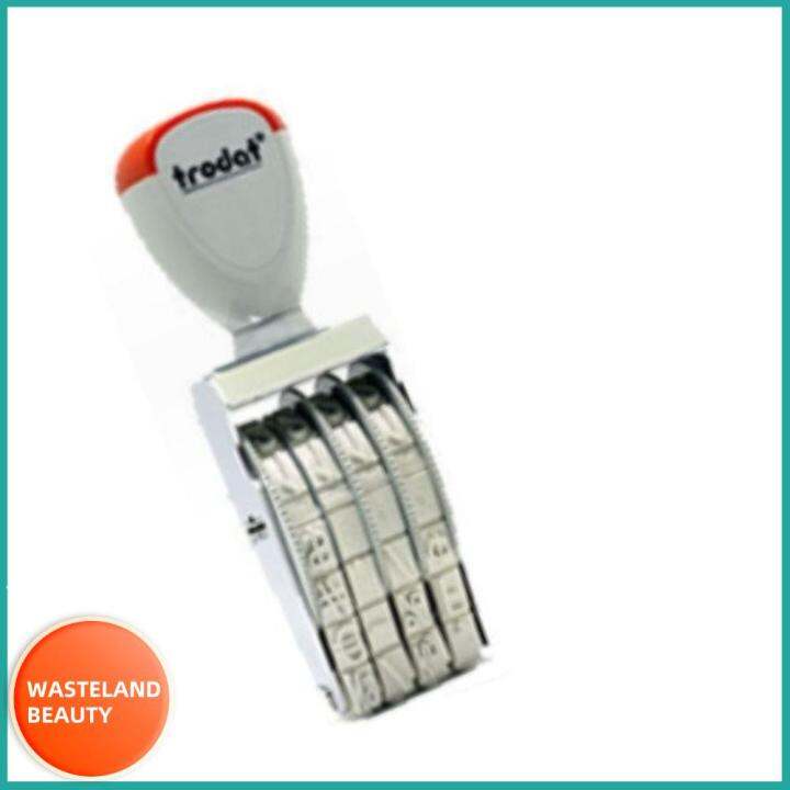 WASTELAND BEAUTY Personalized Number Stamp Changeable 4 Digit Number ...