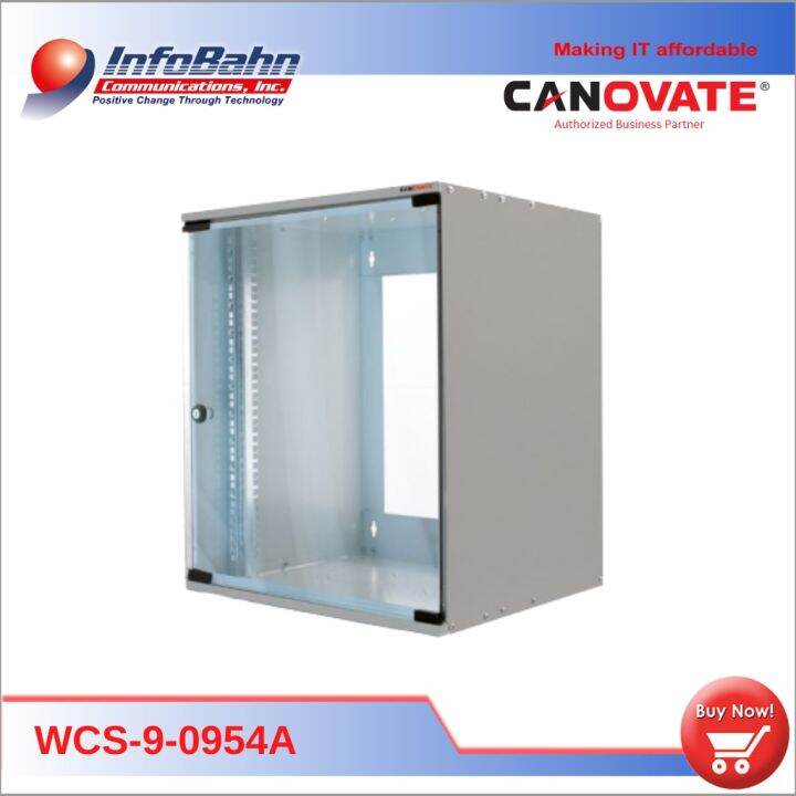Canovate 9U 500X450mm 19" Soho Cabinet (WCS-9-0954A) (Black) (RAL 9005 ...