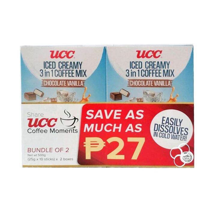 UCC Iced Creamy Choco Vanilla Coffee Mix Savers Pack | Lazada PH