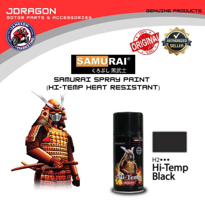 ORIGINAL SAMURAI PAINT H2 HI-TEMP*** BLACK 300ml | Lazada PH