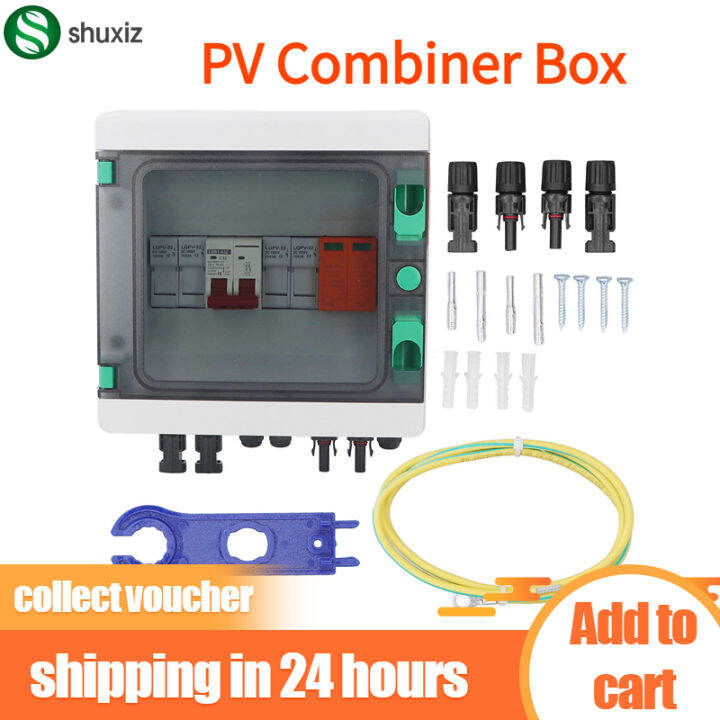 shuxiz【Hot deals】PV Combiner Box 2 String Waterproof Solar Combiner Box ...