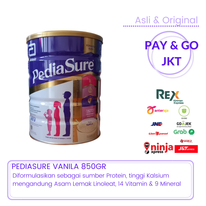 PEDIASURE VANILA 850GR 1-10 TAHUN SUSU FORMULA PERTUMBUHAN ANAK | Lazada Indonesia
