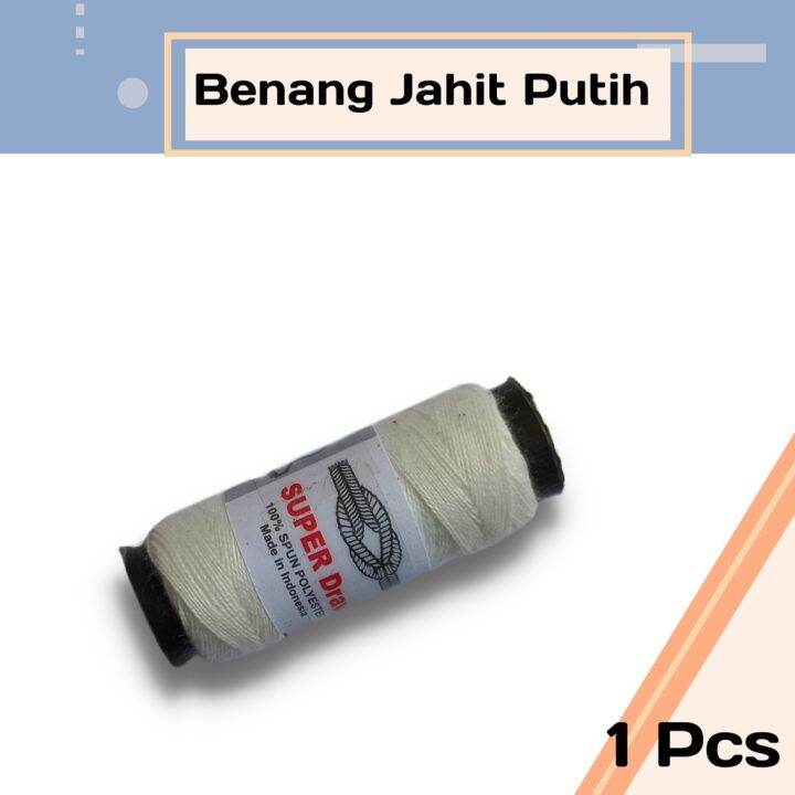 Benang jahit tangan putih 1 pcs | Lazada Indonesia