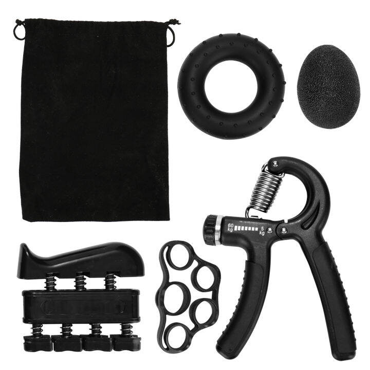 Smart Sensor 5 Pieces Hand Grip Trainer Set Finger Resistance Band ...