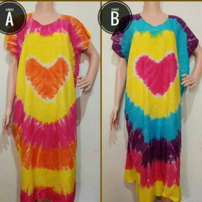 Daster Jumbo Tie Dye Full Pelangi Khas Bali | Lazada Indonesia