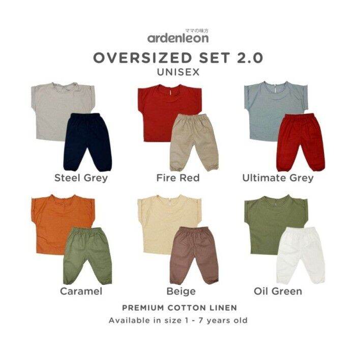 ARDENLEON Unisex Oversized Set | Lazada Indonesia