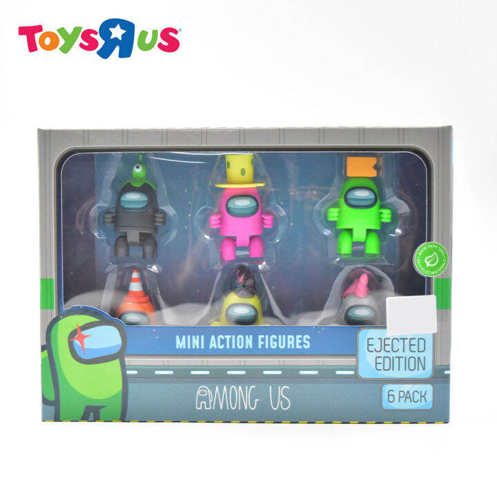 Among Us Ejected Edition 6-Pack Mini Action Figures (Black/Pink/Green ...