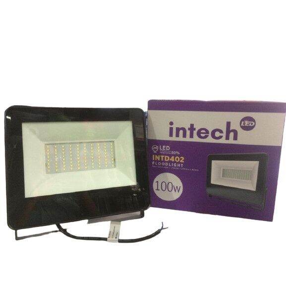 Intech LED Flood Light - Putih - Lampu Sorot Led Intech INTD402 ...